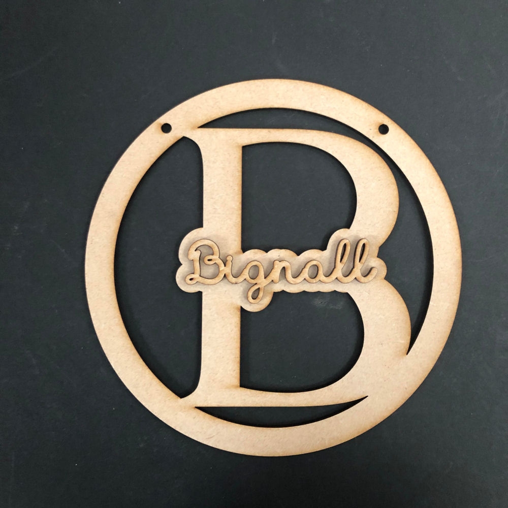 'Personalised' Letter Plaque - Dreamees